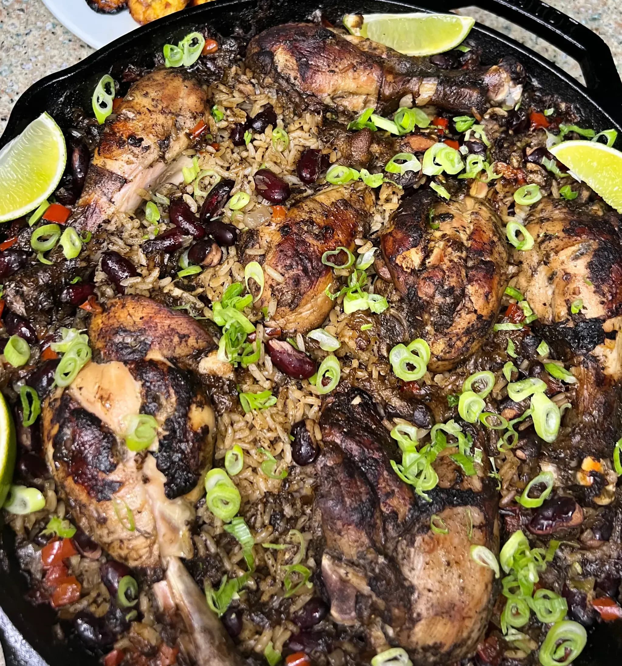 One Pot Jerk Chicken + Rice & Beans by flavor4dinner